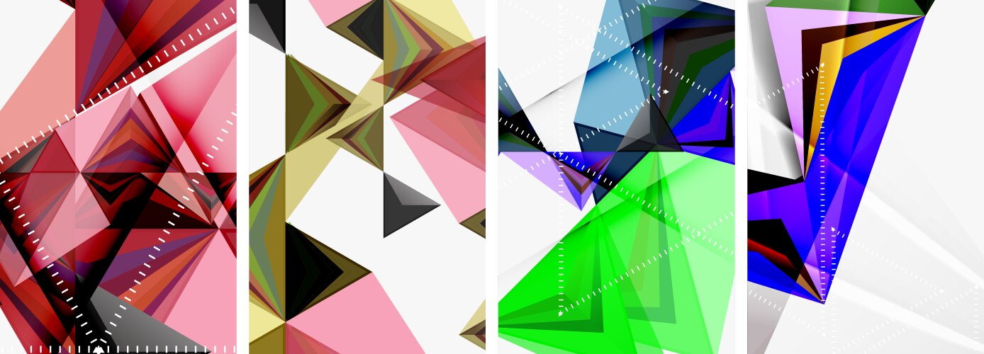 Minimalist triangular geometric clean concept Vector Image