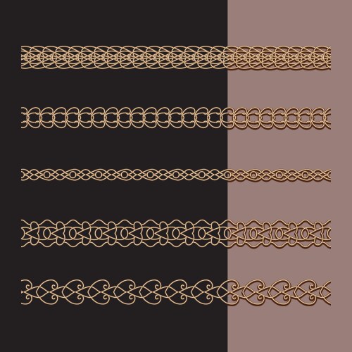 Set of ornamental vintage decorations Royalty Free Vector