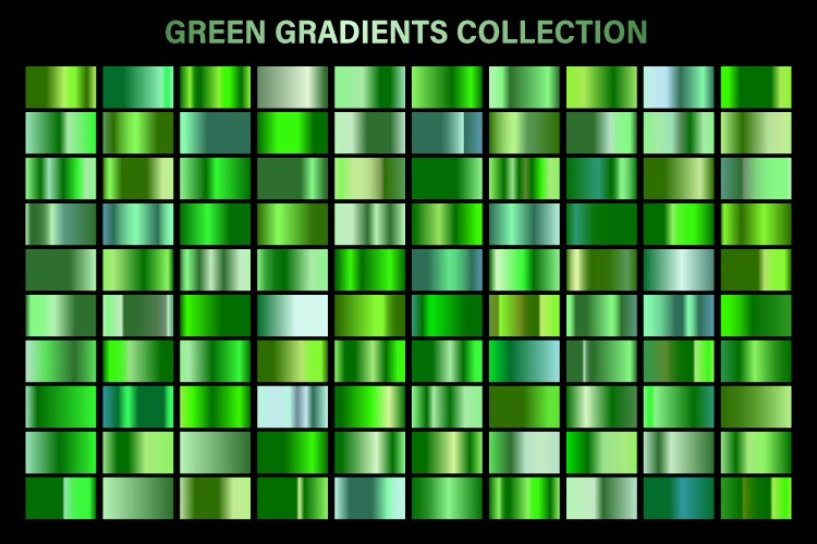 Green emerald glossy gradient metal foil texture Vector Image