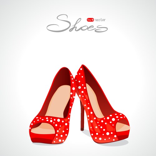 Elegant high heels Royalty Free Vector Image - VectorStock