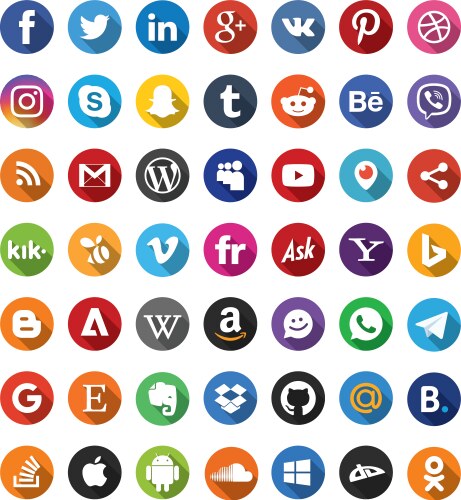 Facebook Twitter Vector Images (over 6,200)