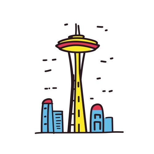 Seattle Space Needle Vector Images (over 130)