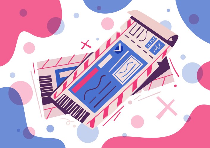 Two tickets cartoon event Royalty Free Vector Image