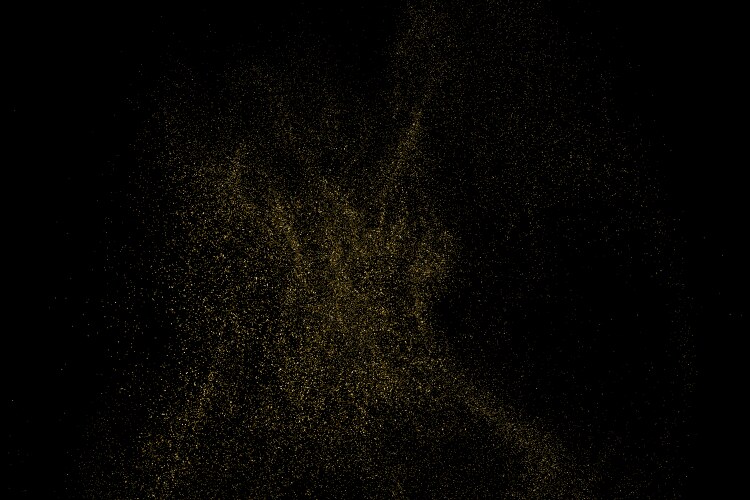 Golden stardust Royalty Free Vector Image - VectorStock