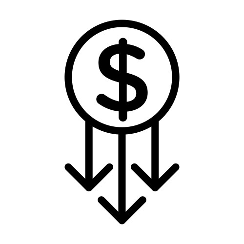 Reduce Cost Icon Vector Images (over 3,400)