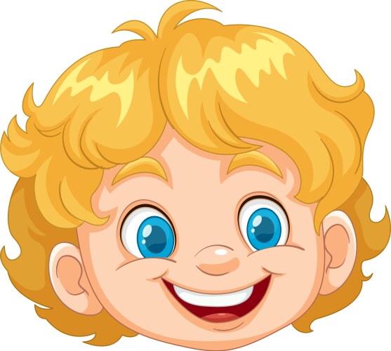 Cartoon boy with a quizzical thoughtful look Vector Image