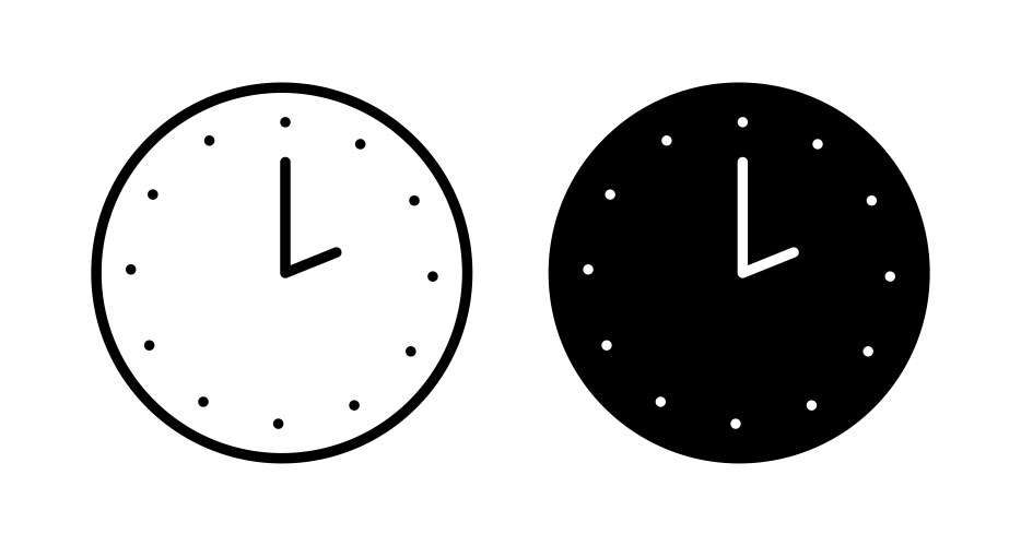 Office time icon Royalty Free Vector Image - VectorStock