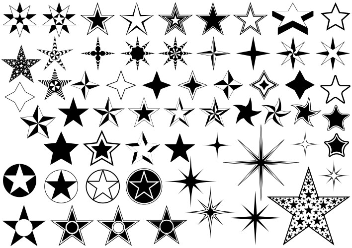 4 Pointed Star Vector Images (over 550)