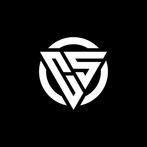 Dk monogram logo with diamond shape and ring Vector Image