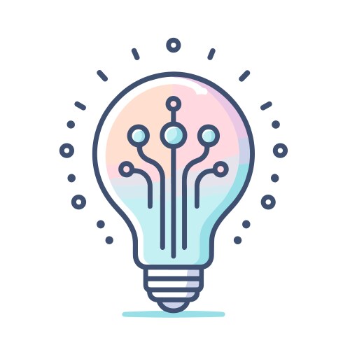 Program solution for teamwork filled gradient logo