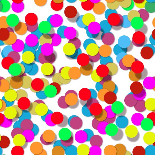 Seamless confetti pattern in candy colors Vector Image