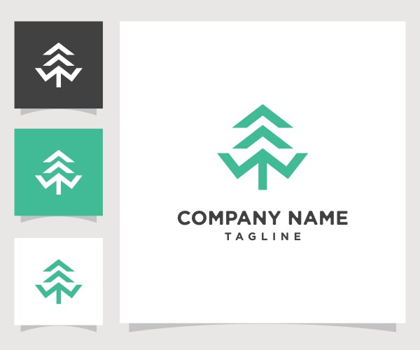 Logo icon simple palm tree Royalty Free Vector Image