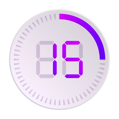 Digital Clock Countdown Time Timer Royalty Free Vector Image