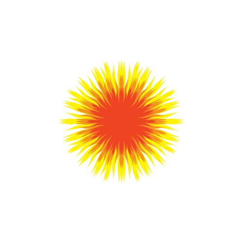 Cosmic Star Explosion Icon Royalty Free Vector Image