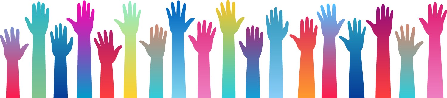 Charity volunteering and donating concept raised Vector Image