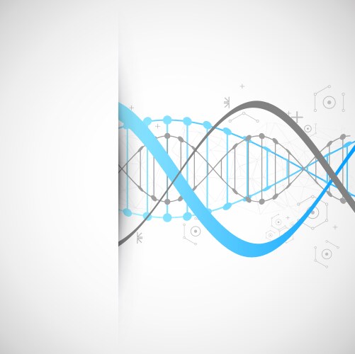 Science template blue wallpaper or banner Vector Image