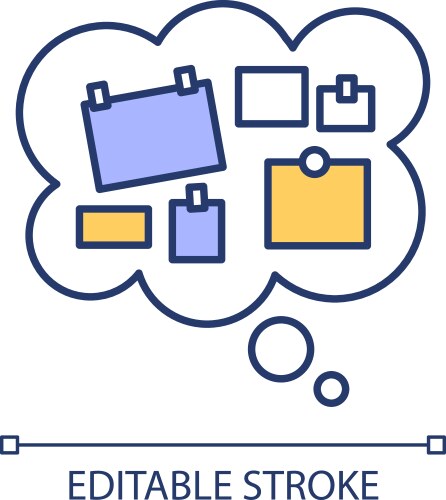 To do list color icon Royalty Free Vector Image