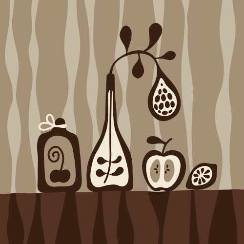 Still life Royalty Free Vector Image - VectorStock