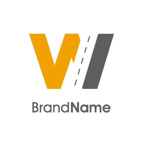 Simple initial c way logo Royalty Free Vector Image