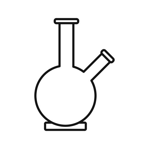 Bong icon isolated on white background Royalty Free Vector