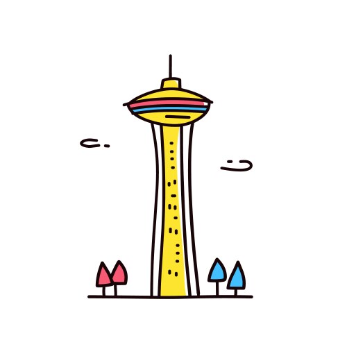 Seattle Space Needle Vector Images (over 130)