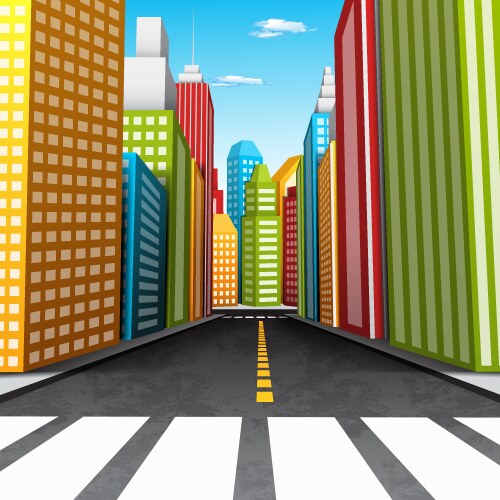 City Royalty Free Vector Image - VectorStock