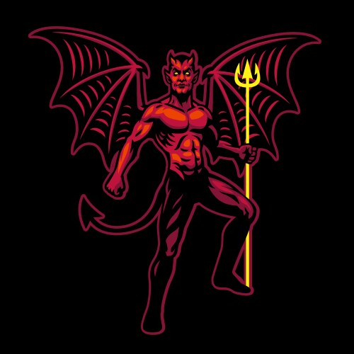 Devil rider Royalty Free Vector Image - VectorStock