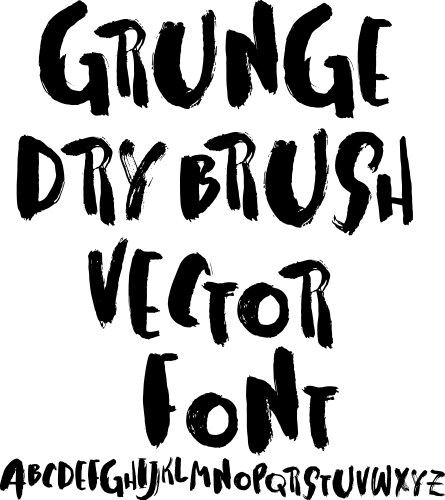 Happy birthday modern dry brush lettering design Vector Image