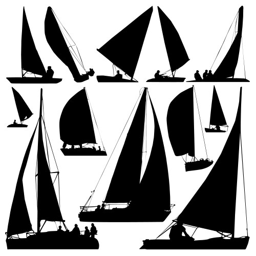 Sailing boat Royalty Free Vector Image - VectorStock