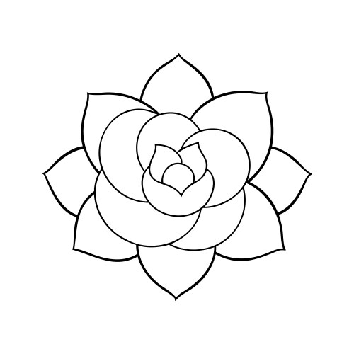 Flower Outline Vector Images (over 250,000)