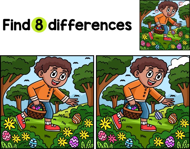 Find differences task for kids Royalty Free Vector Image