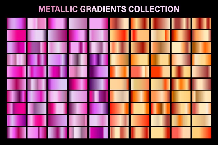 Red color gradient collection of swatches Vector Image