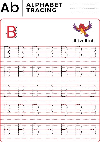 Alphabet Tracing B Vector Images (over 380)
