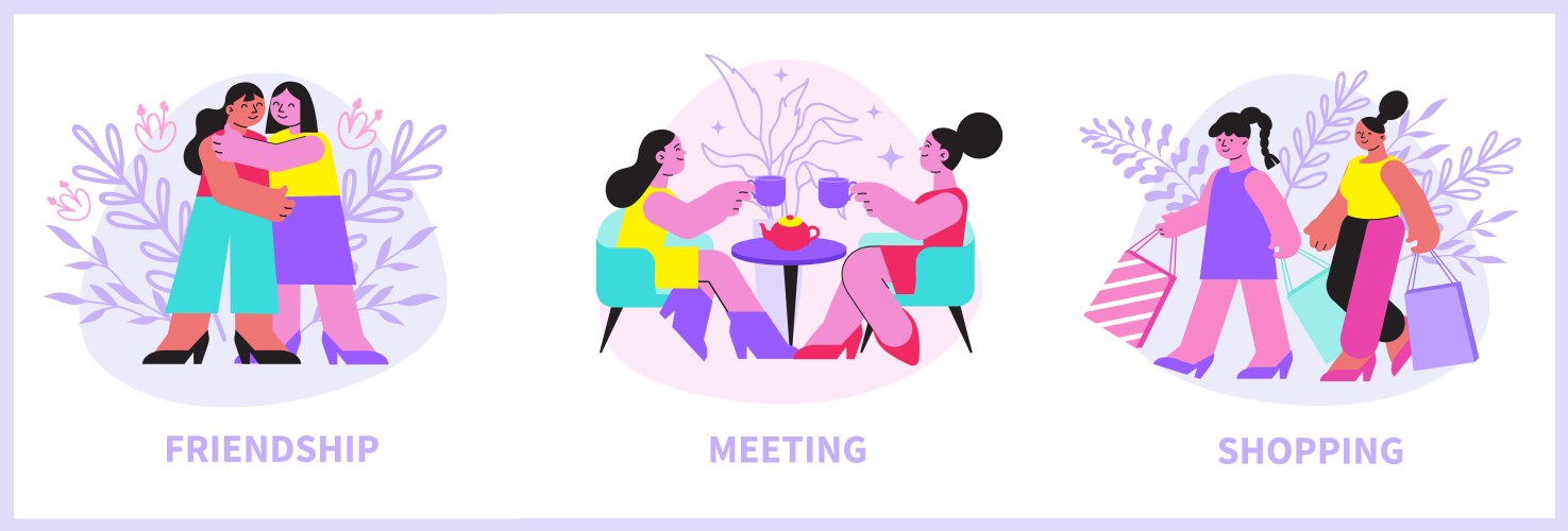 A depicting woman addressing Royalty Free Vector Image