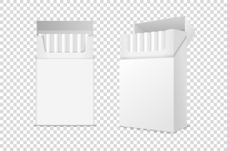 Realistic closed and opened clear blank Royalty Free Vector