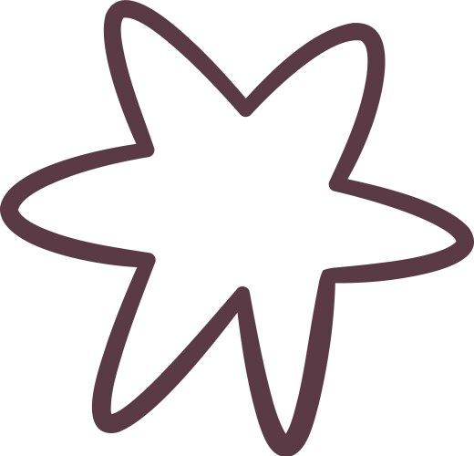 Star outline icon Royalty Free Vector Image - VectorStock