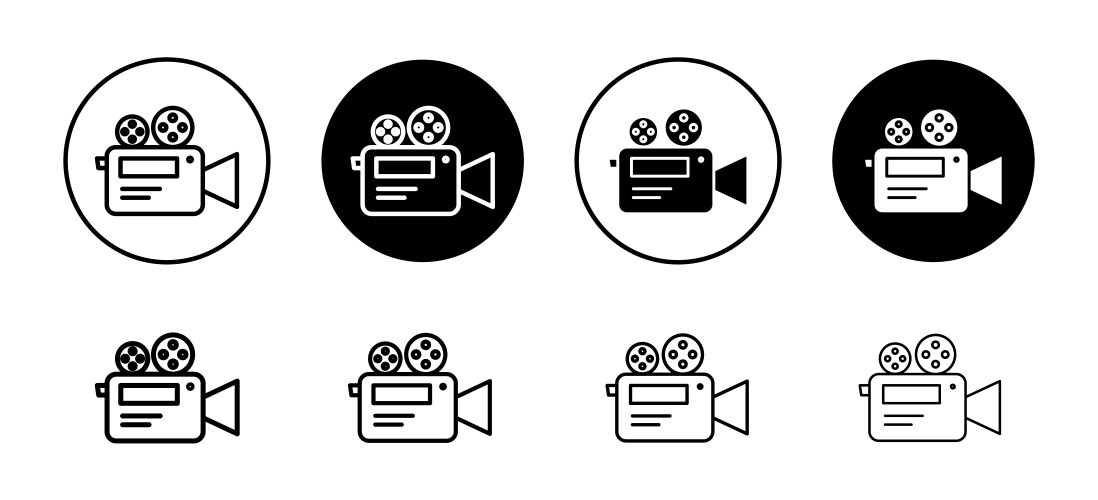 Playback icon set collection outline Royalty Free Vector