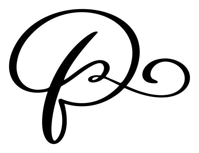 Hand drawn calligraphy letter b script Royalty Free Vector