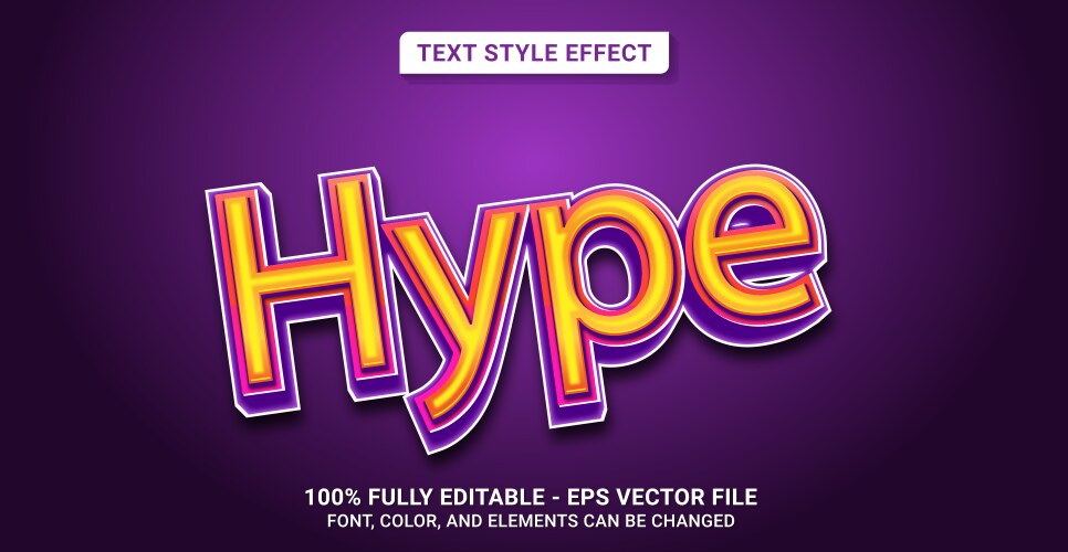 Editable text style effect - moon theme Royalty Free Vector
