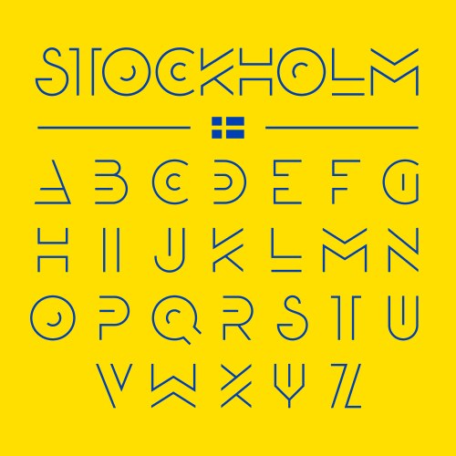 Semaphore flag signals alphabet and numbers Vector Image