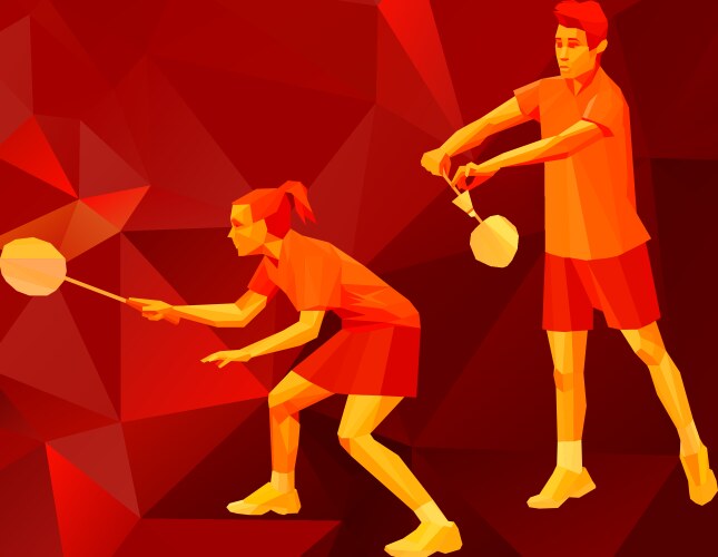 Badminton Double Vector Images (over 180)