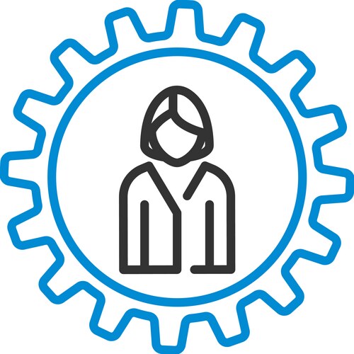 Intermediary graphic icon Royalty Free Vector Image