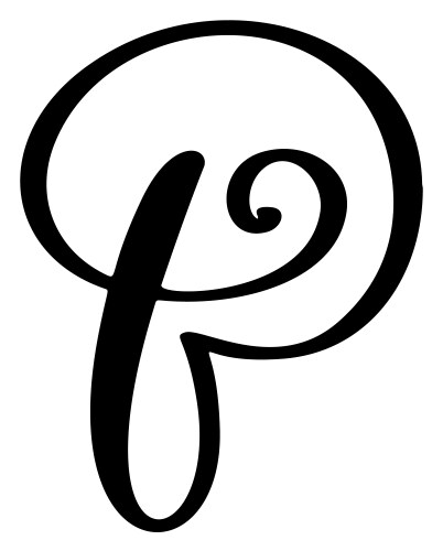 Calligraphy hand drawn letter b script Royalty Free Vector