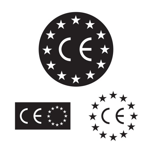 Made in europe labels set european union product Vector Image