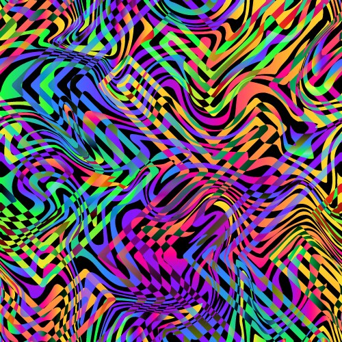 Psychedelic infinity Royalty Free Vector Image