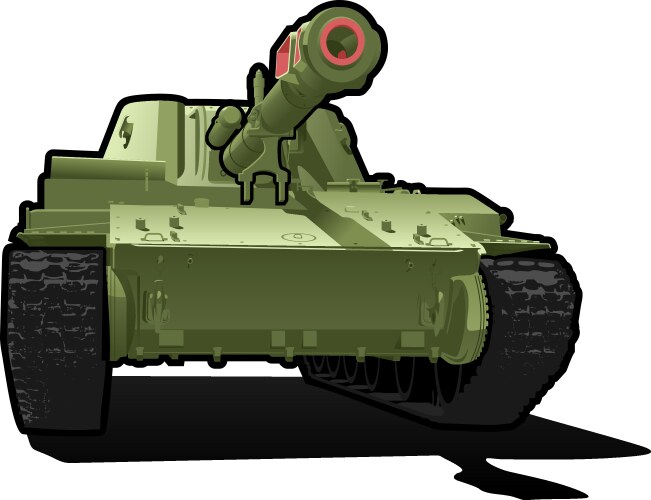 Modern heavy tank Royalty Free Vector Image - VectorStock