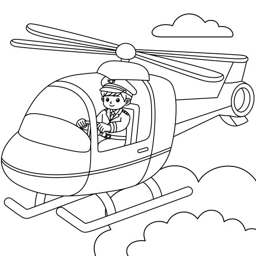 Helicopter Outline Drawing Vector Images (over 1,200)