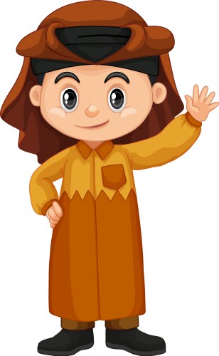 Happy boy from qatar in purple costume Royalty Free Vector