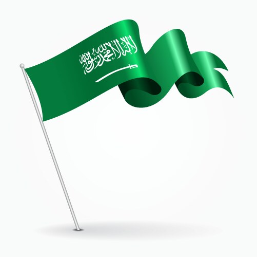 Philippines and saudi arabia flags crossed flat Vector Image