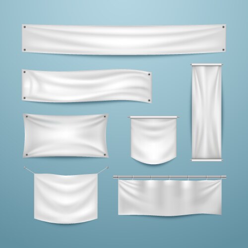 Textile Advertisement Fabric Advertising Template Vector Images (over ...